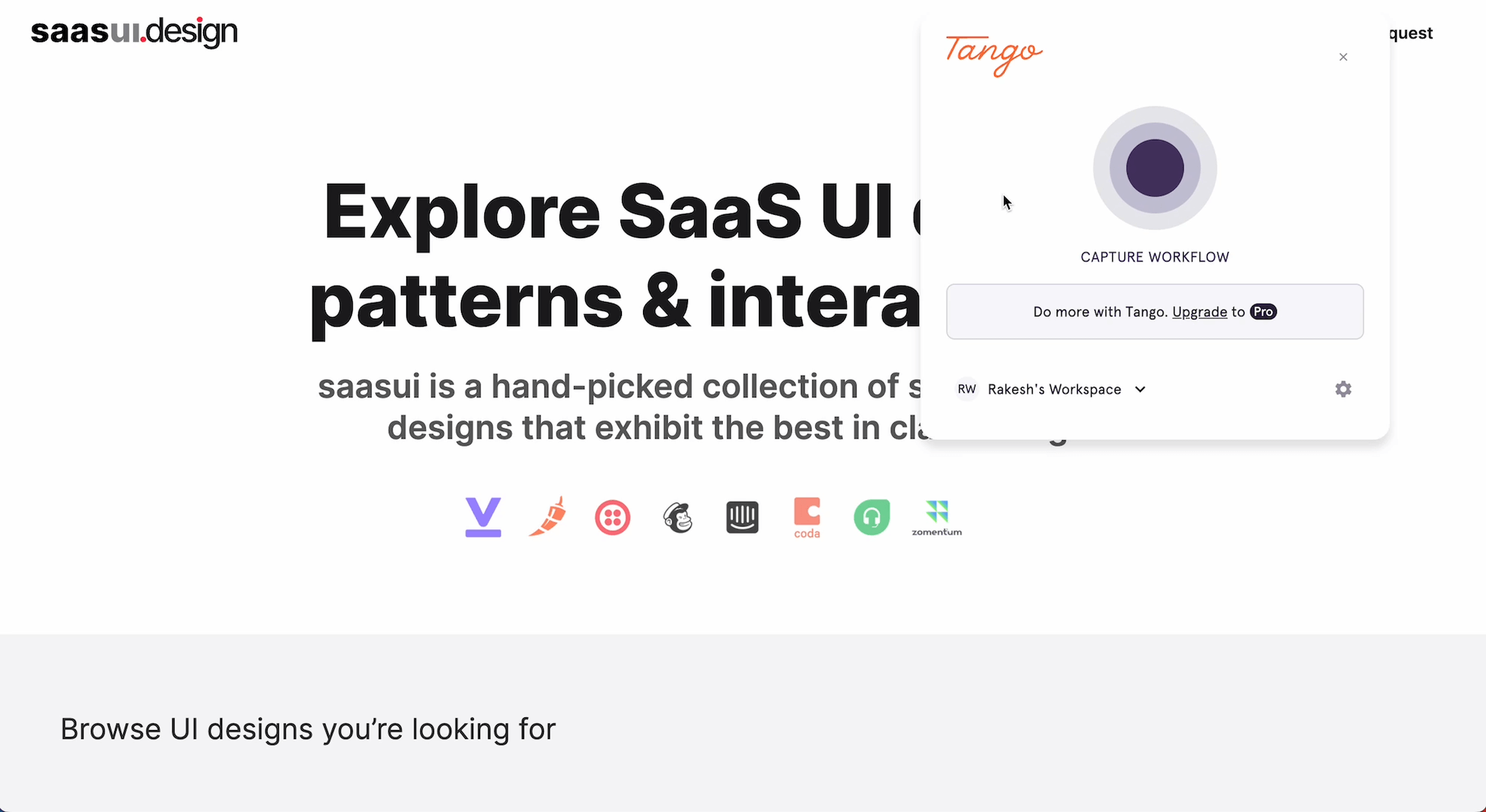 Tango | UI, UX Design | SaaS | Application Design | saas ui